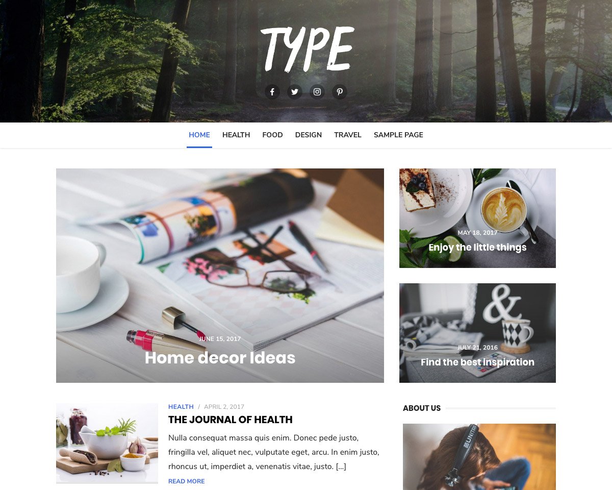 Type Free WordPress Theme Design Lab Themes