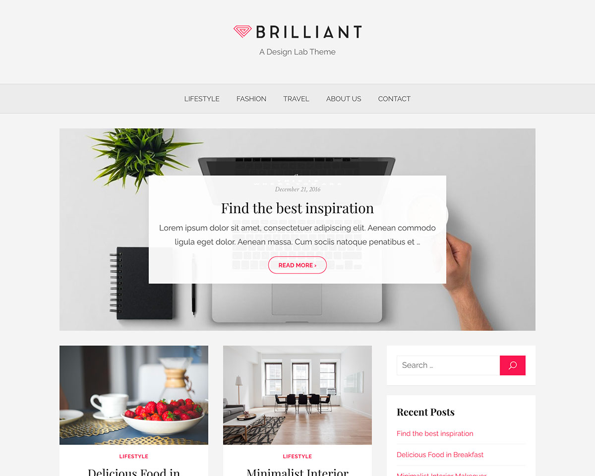 Brilliant Free WordPress Theme - Design Lab Themes Brilliant Free WordPress Theme - Design Lab Themes